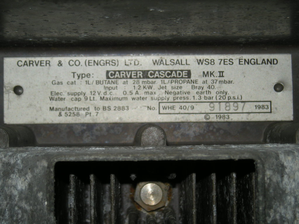 Podgrzewacz CARVER CASCADE - Instalacje sanitarne i lodówki - Karawaning.pl